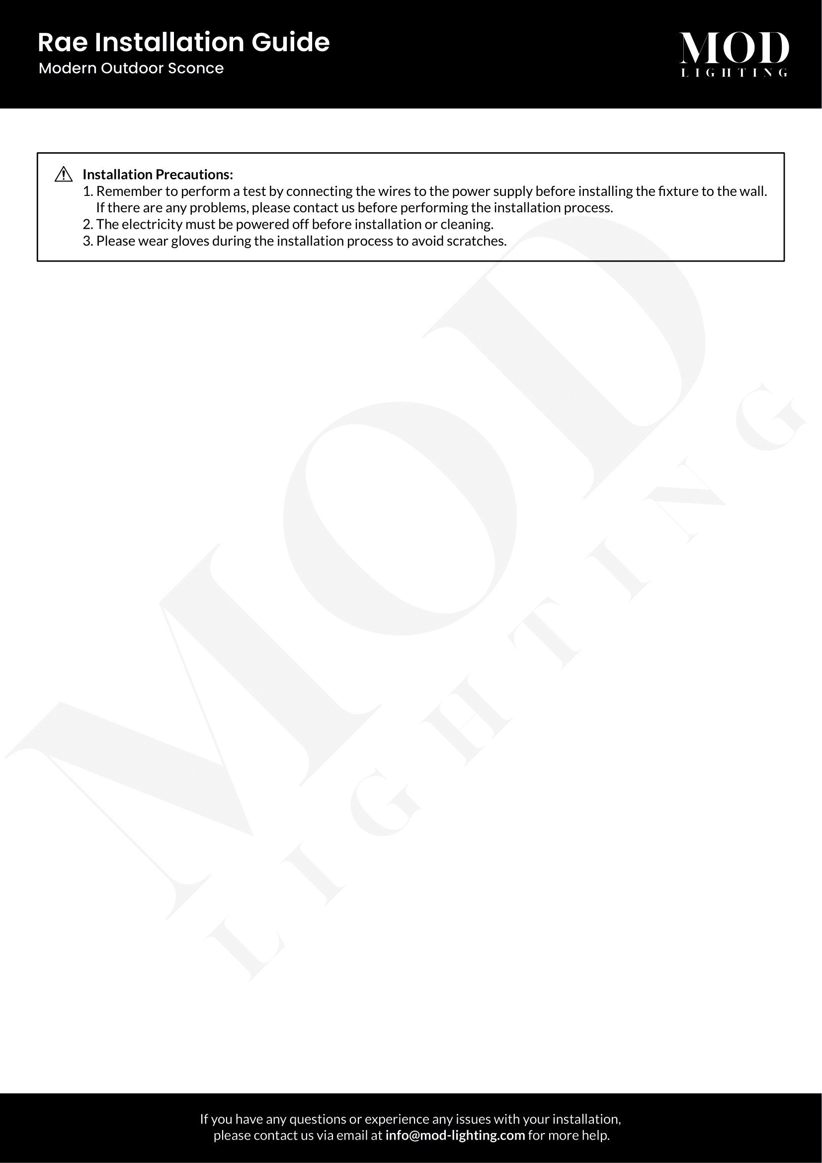 Rae Installation Guide